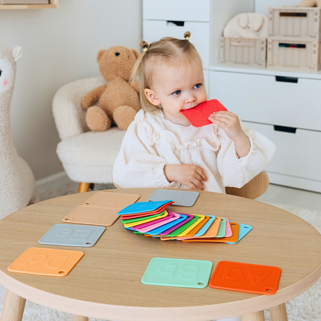 SiliABCs® Award-Winning Food Grade Silicone Alphabet Flash Cards for T ...