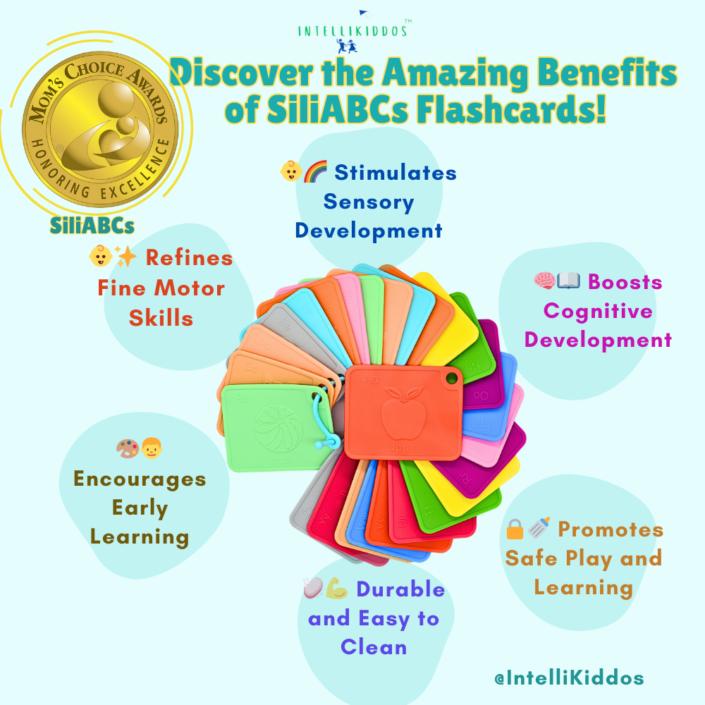 SiliABCs® Alphabet Flash Cards, Food-Grade Silicone Soft Alphabet Card ...